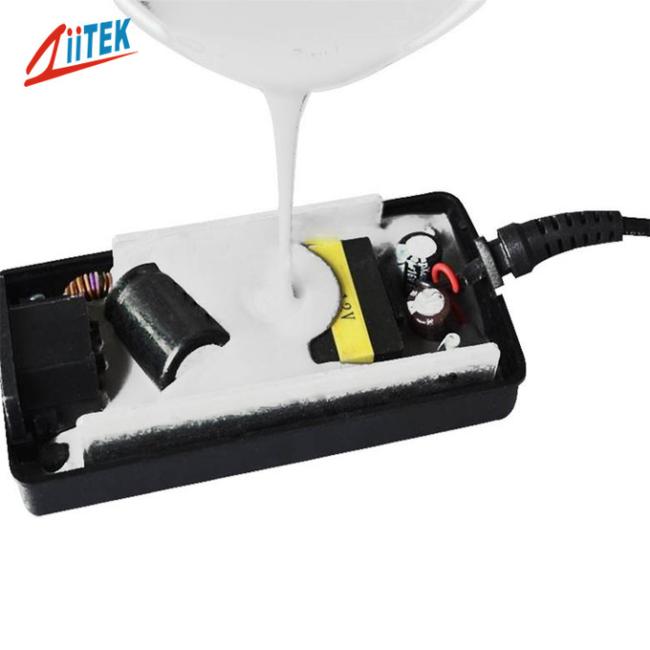 White Color Two Compound 2.8W/m-K Thermal Conductive Putting Compound For LED and Power Drive Potting 0