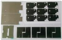 China Ultra Thin Black Carbon Thermal Graphite Sheet 2.2 g/cc Density 10W/m-K Conductivity for Electronics for sale