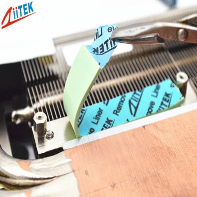 China 4.0W/Mk Ultra Soft Low Resistance Thermal Gap Pad TIF100-40-07E Light Green 5.5 MHz Dielectric Constant for sale