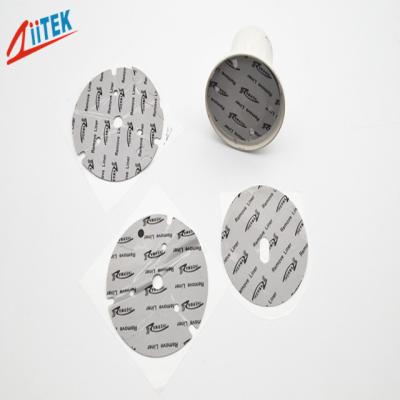 Cina alto grey termico del gap filler dello strato 4 W/m-K della gomma di silicone di conducibilità per la luce del floot del LED con 55 durezza della riva 00 in vendita