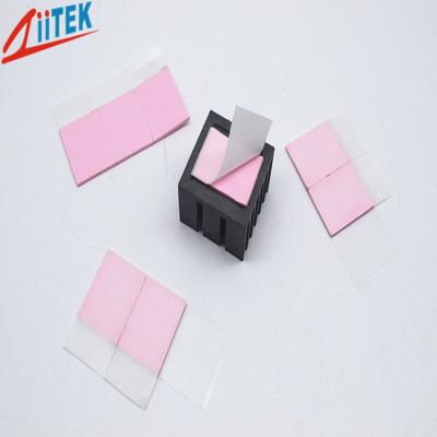 China 3W/MK TIF100-30-14S Silicone Rubber Sheet For LED Lighting Thermal Conductive Pad Pink, 45 Shore 00 for sale