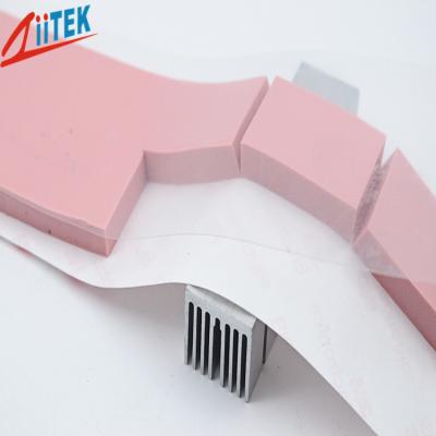 China 3W/MK TIF100-30-14S Silicone Rubber Sheet For LED Lighting Thermal Conductive Pad Pink, 45 Shore 00 for sale