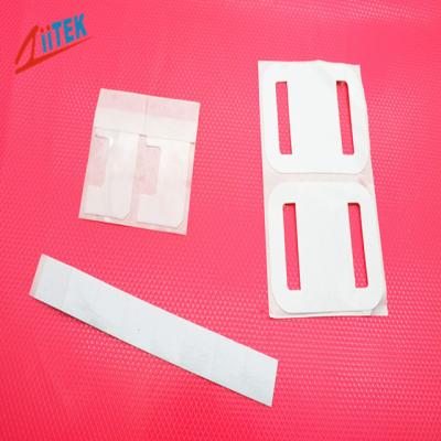 China 0.3mm Thickness IGBT Heatsink White Thermal Adhesive Tape With Glass Fiber Backing Acrylic for sale