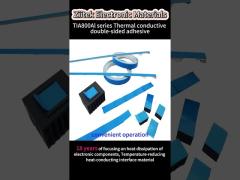 Condutor térmico do esparadrapo resistente ao calor da lâmpada do diodo emissor de luz com elastómetro de silicone enchido cerâmico