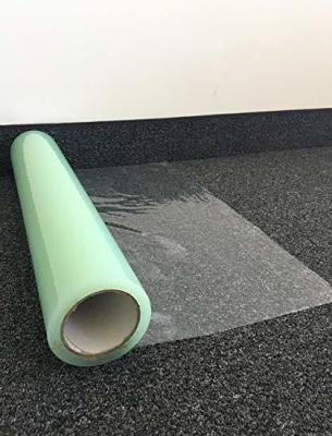 China 600mm x 50m Clear Carpet Protector Film Roll for sale
