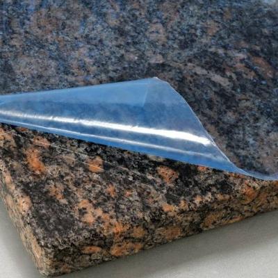 Cina 200m trasparenti blu film di protezione del pavimento da 50 micron per anti danno di marmo in vendita