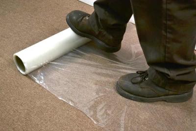 중국 63 마이크론 200' 스티키 백 셀프 접착제 종합적 카펫 보호막 판매용