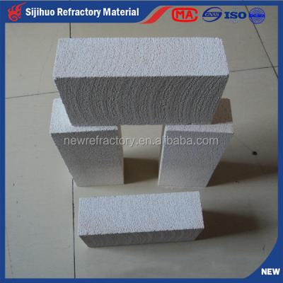 China 230x114x65mm Block Fire Pure White Mullite Thermal Insulating Brick Heat Preservation for sale
