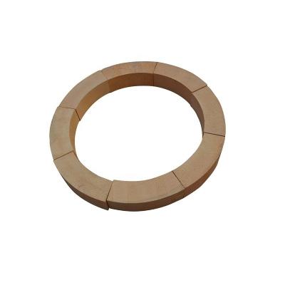 China 230x114x65mm Round Fire-Resistant Curved Fire Brick with ISO9001 Certificate for sale