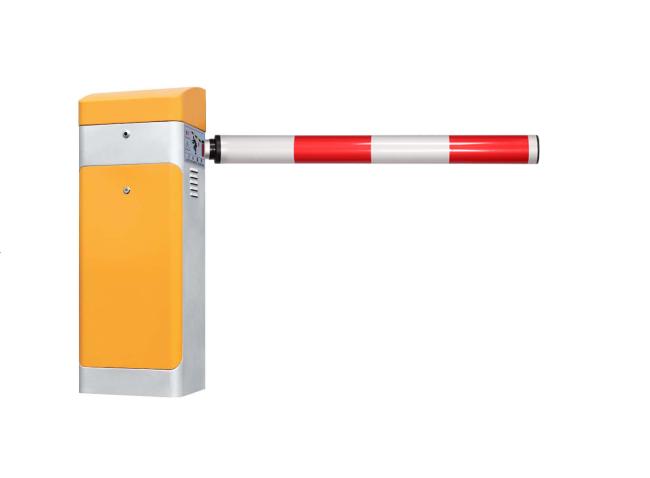 Electric boom barrier gate installation