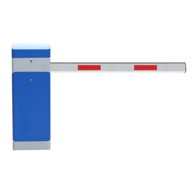 Boom barrier gate in operation