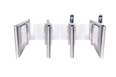 China SUS304 Fast Speed Gate Turnstile Access Control Anti Pinch Floor Mounted for sale