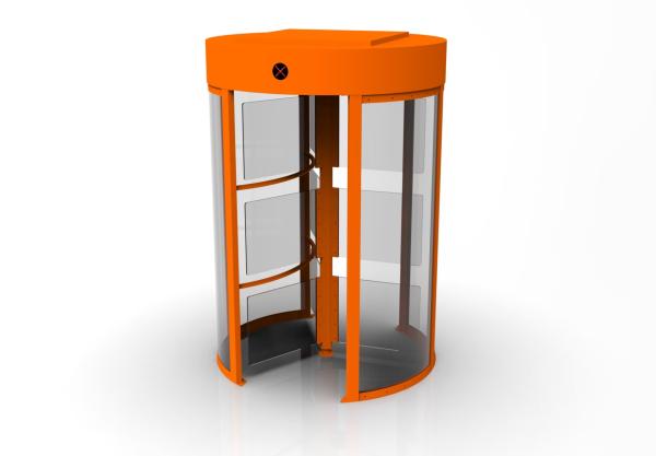 Quality Face Recognition Turnstile Barrier Gate System Access Control Full Height for sale