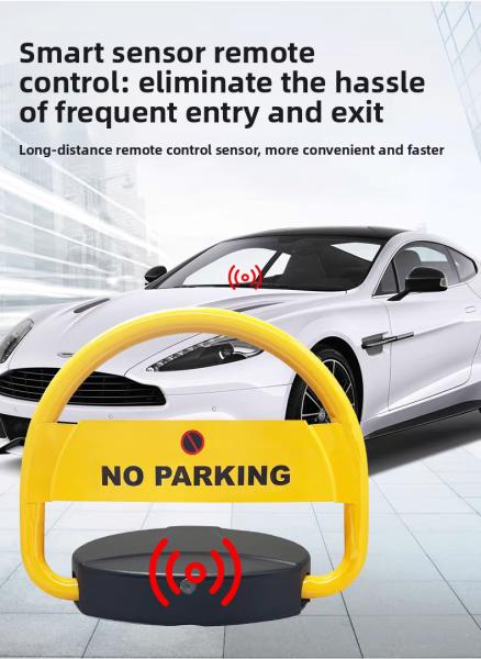 Quality Yellow Car Parking Locks Waterproof Remote Control Parking Lot Lock for sale