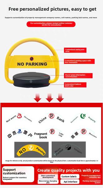 Quality Yellow Car Parking Locks Waterproof Remote Control Parking Lot Lock for sale