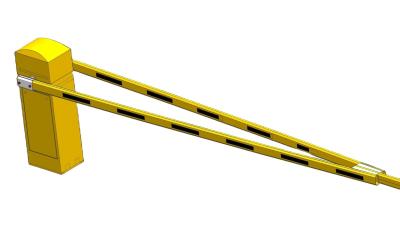 China Taiwei TW909-S High-power 10 Meters Custom Length Yellow Automatic Railway Gate Barrier for Secure Access Control for sale