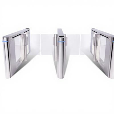 China Fast Speed Stainless Steel Swing Barrier Turnstile Gate IP54 Security Turnstile Gate for sale