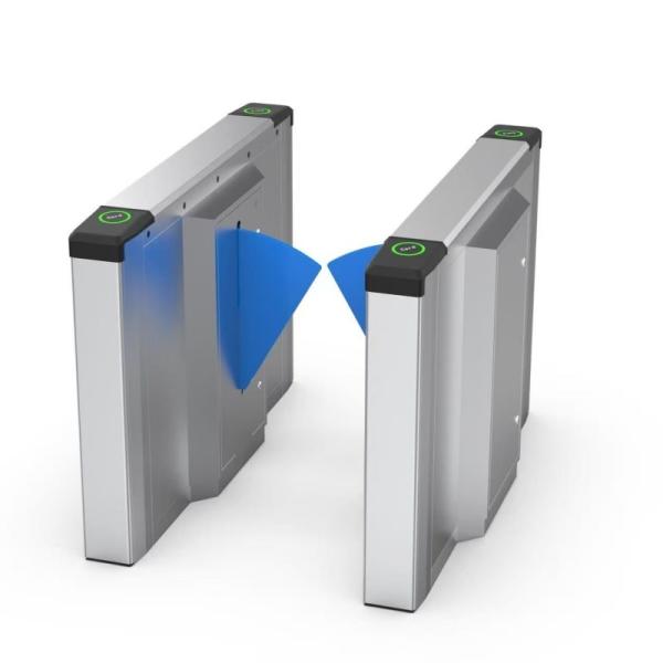 Quality Automatic Optical Swing Turnstile , Flap Barrier Turnstile Gate With Face for sale