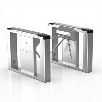 China SUS 304 Stainless Steel Tripod Turnstile Smart Access Control Fingerprint QR Face RFID IC for sale