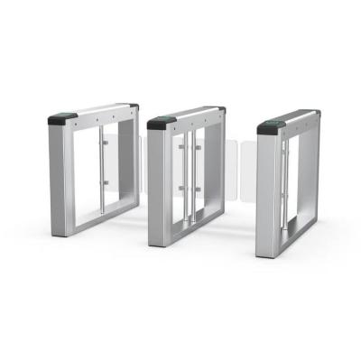 China Double Waist Height Turnstile 2 Way Swing Barrier Turnstile For Supermarket for sale