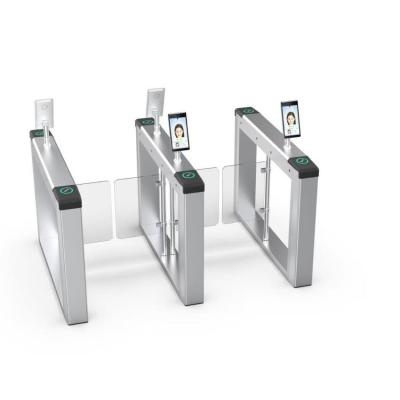 China Servo Mechanism RFID Turnstile Gate , Security Swing Turnstile Gate For Library Stadium for sale