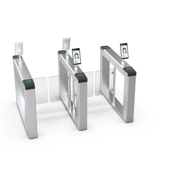 Quality Servo Mechanism RFID Turnstile Gate , Security Swing Turnstile Gate For Library Stadium for sale