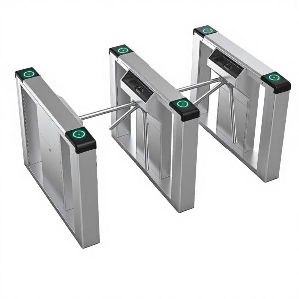 Quality 1400*255*980mm Single Core Three Roller Gate SUS304 RFID IC Card Access Control for sale