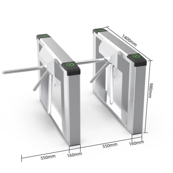 Quality Easy Integration Automatic Vertical Tripod Turnstile Gate SUS 201 Stainless for sale