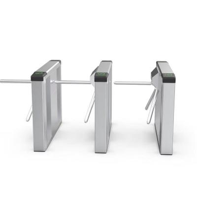 China Stainless Steel Construction Tripod Pedestrian Turnstile Gate DC 24V for Gym Access for sale