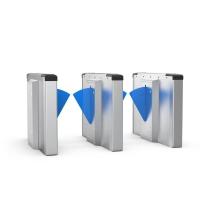 Quality AC 220V ±10% Motorized Flap Turnstile Intelligent Turnstile Gate System for sale