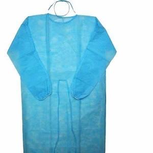 China CPE Beschikbare Blauwe/Gele Lange de Koker Steriele/Niet-steriele Beschikbaar van Isolatietoga's Te koop