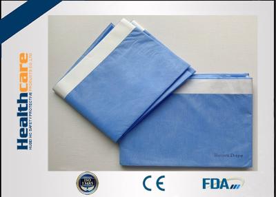 Cina Chirurgico eliminabile blu morbido di Spunlance copre il lato con nastro adesivo 150X195 cm in vendita