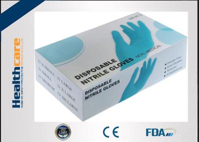 Cina Classifichi liberamente i guanti eliminabili del nitrile di un esame blu del grado medico una polvere di volta in vendita