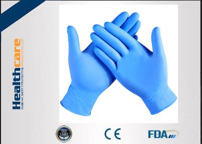 Cina Un esame di 9 guanti protettivi di mil 6 Mil Blue Nitrile Exam Disposable spolverizza liberamente in vendita