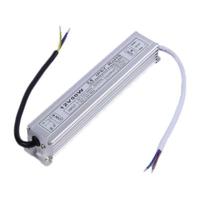 China 24v 60w Slim waterproof power supply IP67 LED transformer Adapter for LED Light for sale