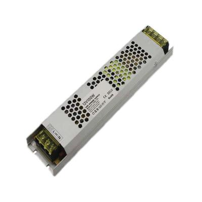 China 12v 100w Ultra Slim power supply IP20 LED transformer Adapter for LED Light for sale