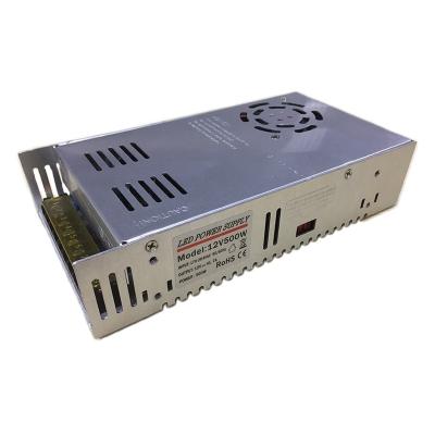 China 12v 500w Indoor power supply IP20 Transformer Adapter for LED Light for sale