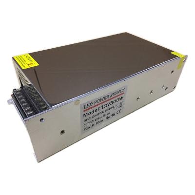 China 12v 800w Indoor power supply IP20 Transformer Adapter for LED Light for sale