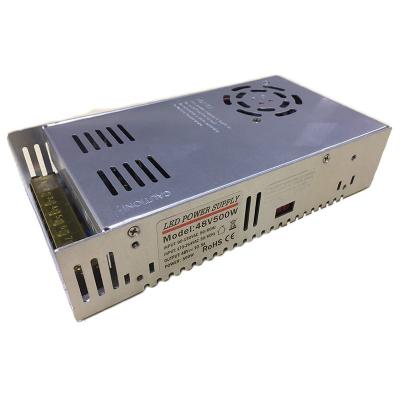 China 48v 500w Indoor power supply IP20 Transformer Adapter for LED Light for sale