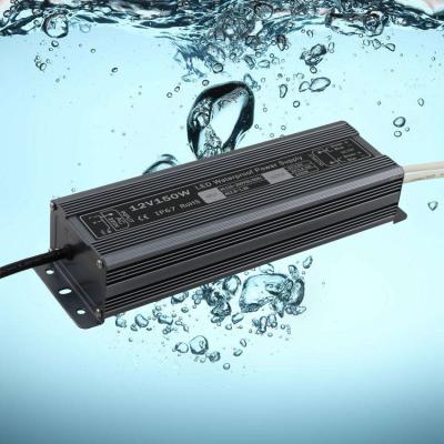 China 12v 150w waterproof power supply IP67 with coffee color LED transformer Adapter for LED Light for sale
