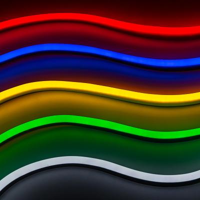 China Outdoor decorative lighting rainbow rgb flex lights 12v led neon strip for sale for sale