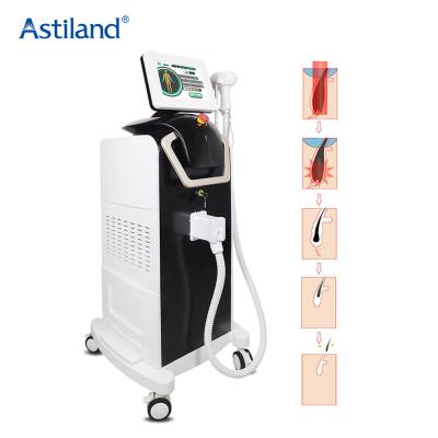 중국 정지 다이오드 레이저 탈모 기계 2300W 전력 냉각 기능 755/808/940/1064nm 파장 무료 OEM US/EU 옵션 판매용