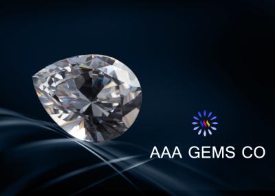 China Excellent Cut Supper White Pear Diamond Moissanite For Necklace for sale