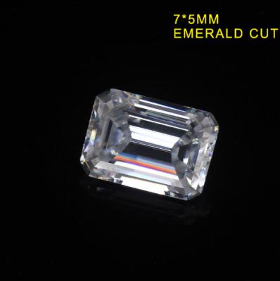 China Van de Emeraldebesnoeiing de Super Witte 5*7mm Losse Moissanite Stenen van de Diamantmoissanite DEF Te koop