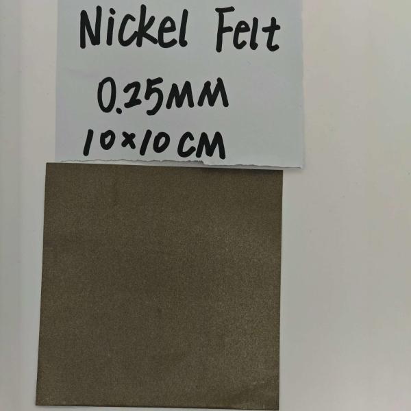 Quality 30-50% Porosity Nickel Felt 0.25mm Thick AEM Water Electrolysis Hydrogen for sale