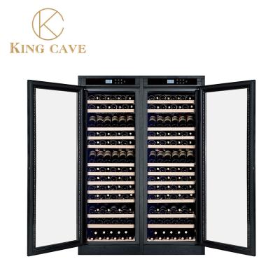 China Vidro de baixo ruído Frente do frigorífico de vinhos Control de toque Prateleiras ajustáveis for sale