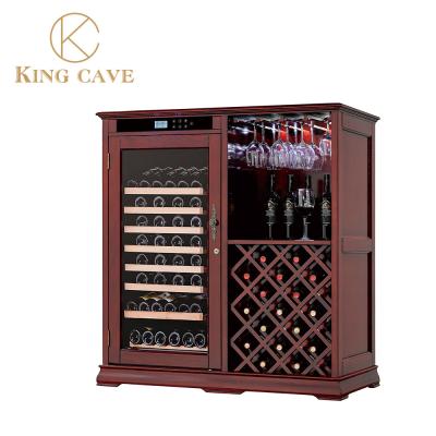 China Commercial Glass Door Wine Cooler Refrigerator Wine Fridge Kitchen Cabinet for sale