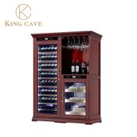 China Precise Humidity Controlled Double Zone Wine And Cigar Cooler for sale
