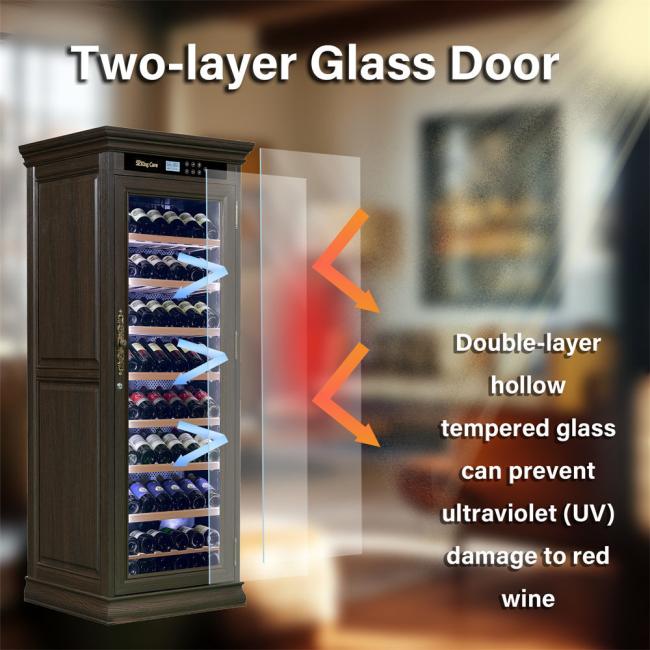 OEM Custom Wine Cooler Cabinet With Touch Control Panel And Locker