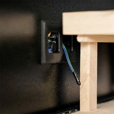 Cina Umidificatore per sigari con telaio in legno marrone in vendita